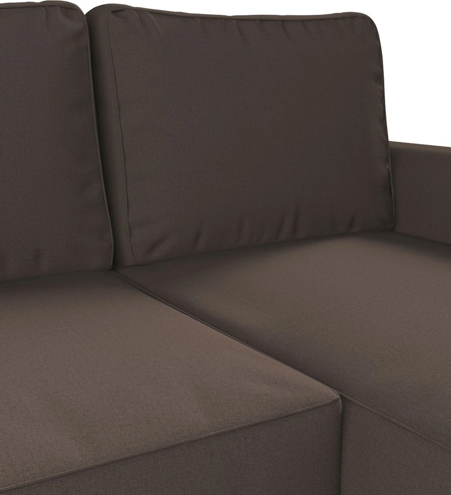 Potah na pohovku IKEA Backabro rozkládací se šezlongem barva hnědá látka pletený vzor