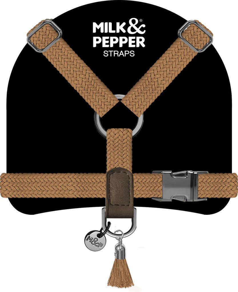 MILK&PEPPER Postroj pro psy Kaya Caramel Velikost: 30
