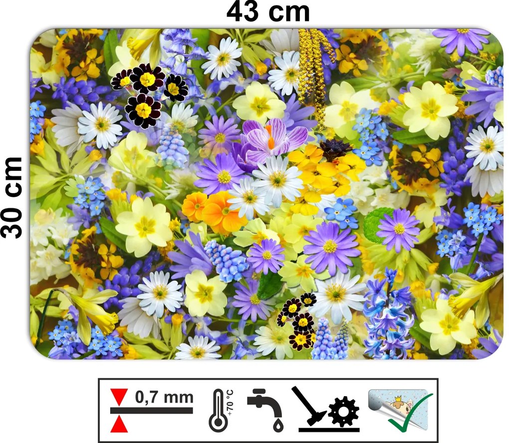 PokojovaDekorace.cz, Prostírání - 274, Luční kytky, 43x30cm