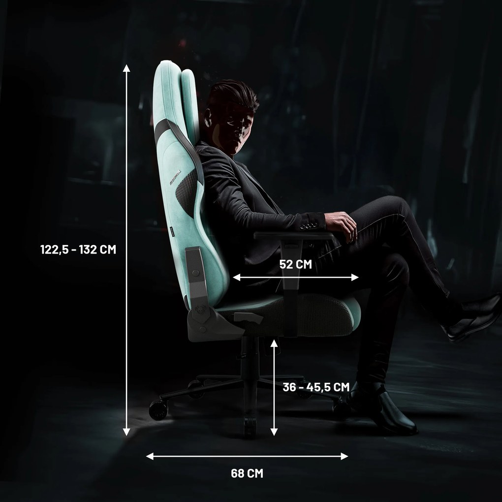 Herní židle Normal Size, mátový-černý: Diablo X-One Prime Mystic Mint
