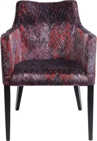 Židle s područkami Black Mode Fancy - červená