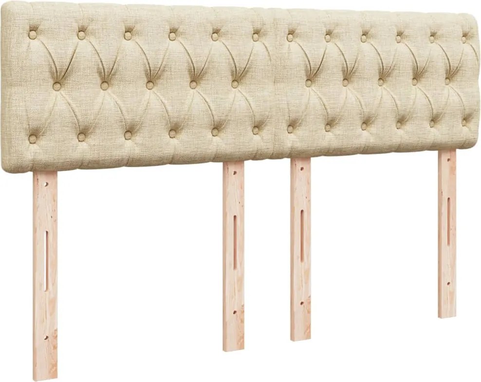 Box spring postel s matrací krémová 140x200 cm textil 3288223