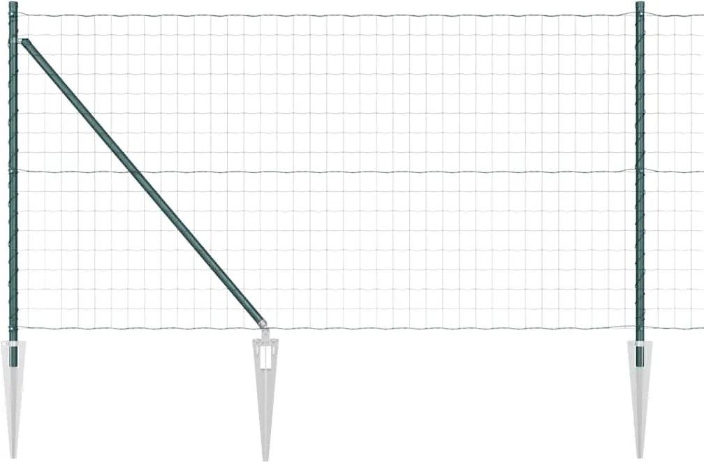 Evropský plot se hroty 10 x 1,0 m Ocel potažená PVC Zelená 3350614