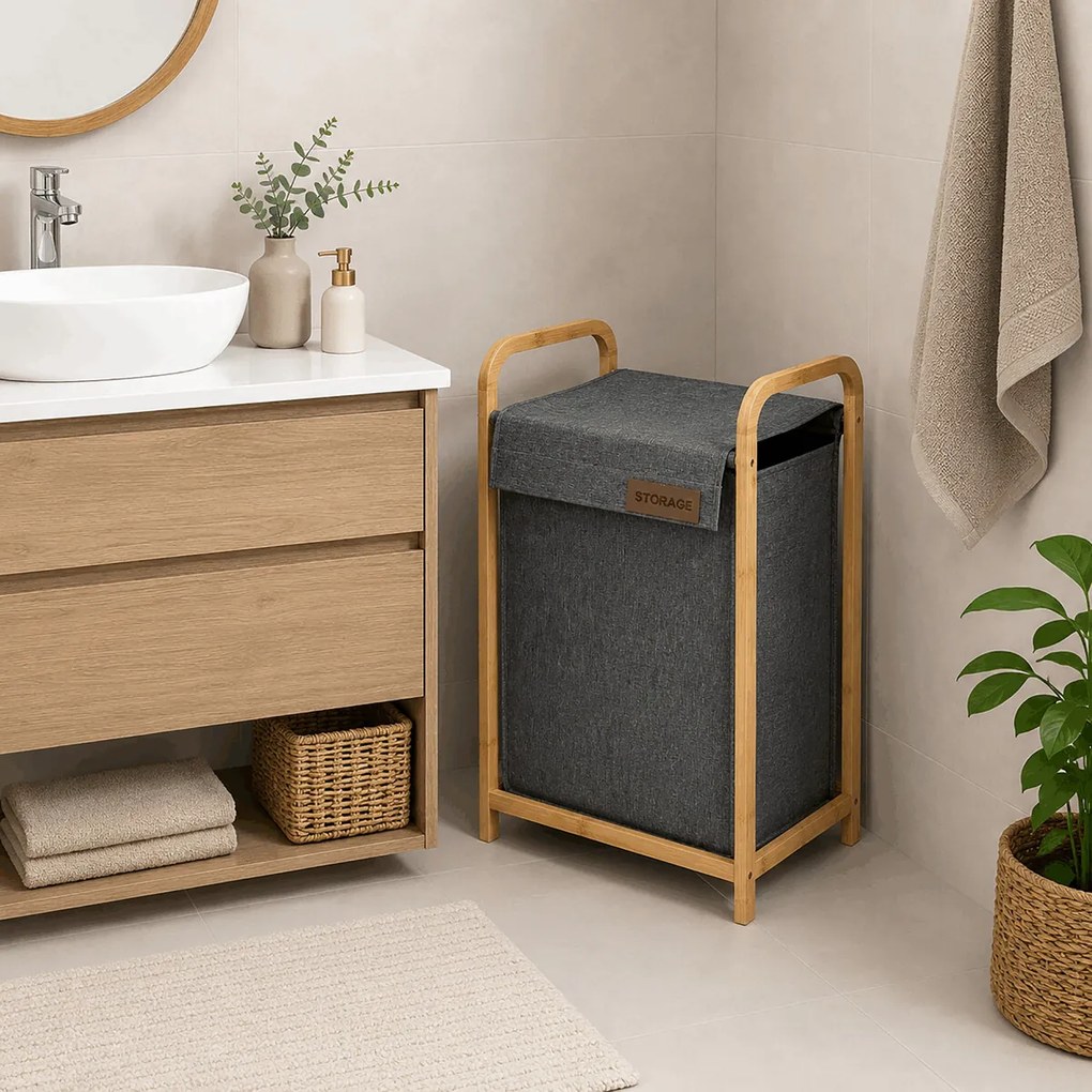Autronic Koš prádelní DT3022 Barva potahu: Šedá