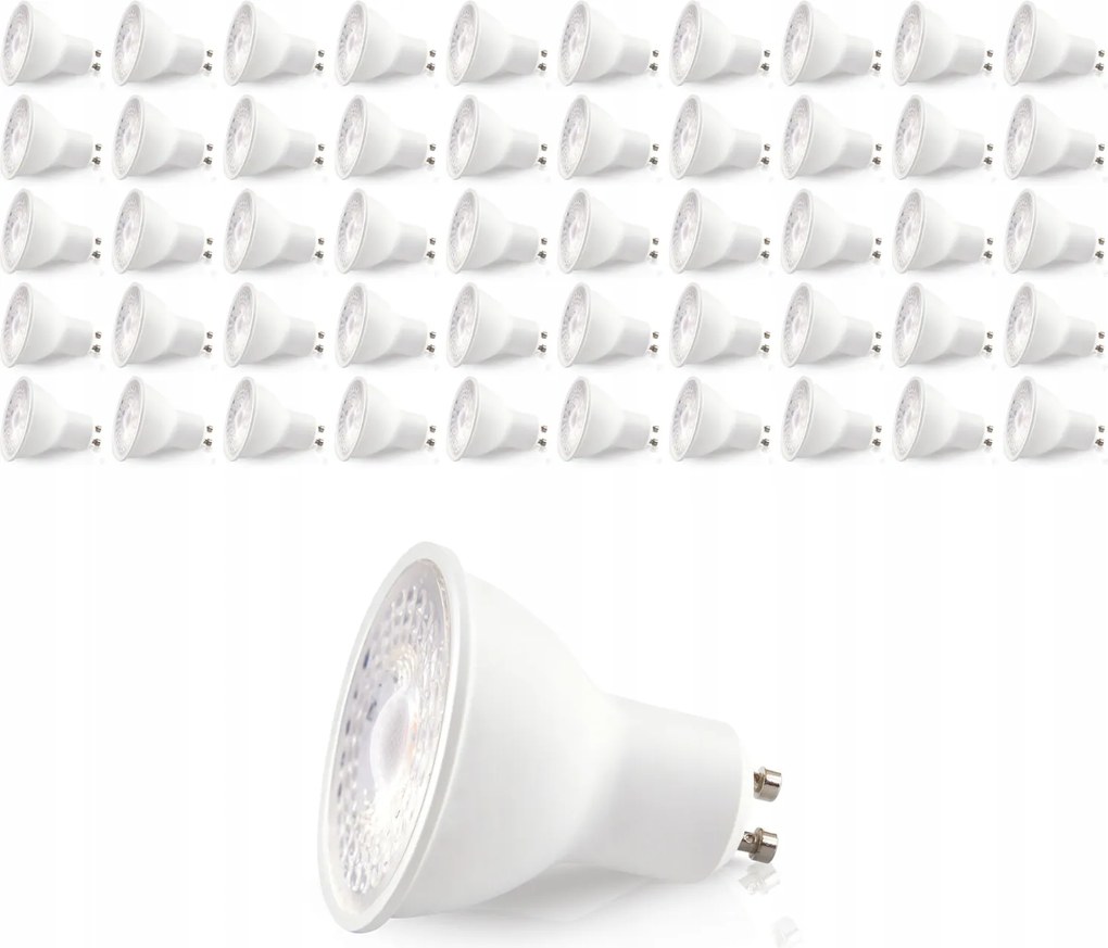 50x Led žárovka 5W GU10 6500K Studená Premium Dioda Samsung Lls Komplet