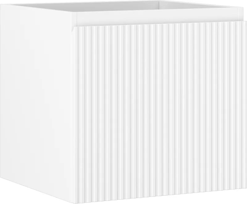 Mexen Rivel, koupelnová skříňka 50 cm, 1 zásuvka, drážkovaná, bílá matná, 91A20-05047-1-BF01