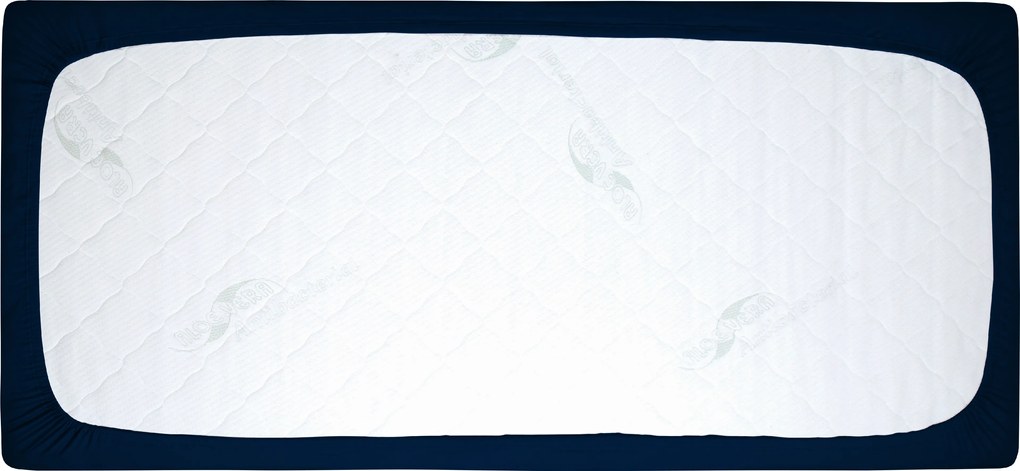 Jersey prostěradlo tmavě modré na výšku matrace do 30 cm Velikost: 160 x 220