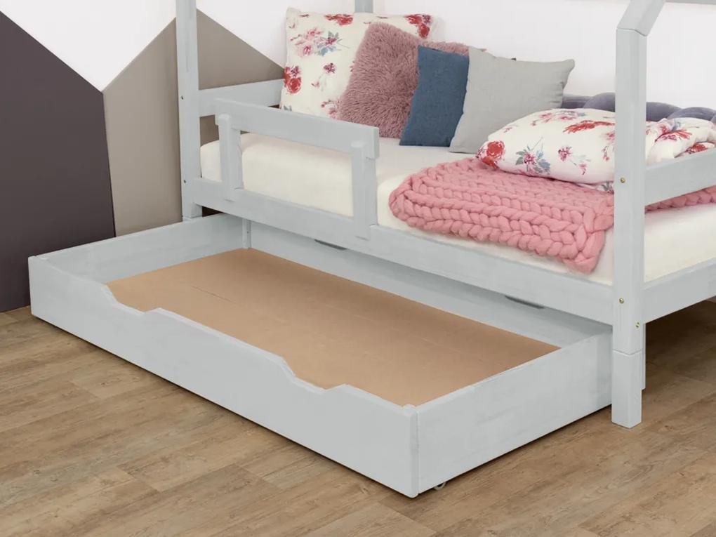 Benlemi Šuplík pod postel BUDDY Barva postele: pastelově růžová, Rozměr šuplíku: 90cm x 180cm (pro postel 90cm x 200cm), Varianta šuplíku pod postel: s roštem a pevným dnem