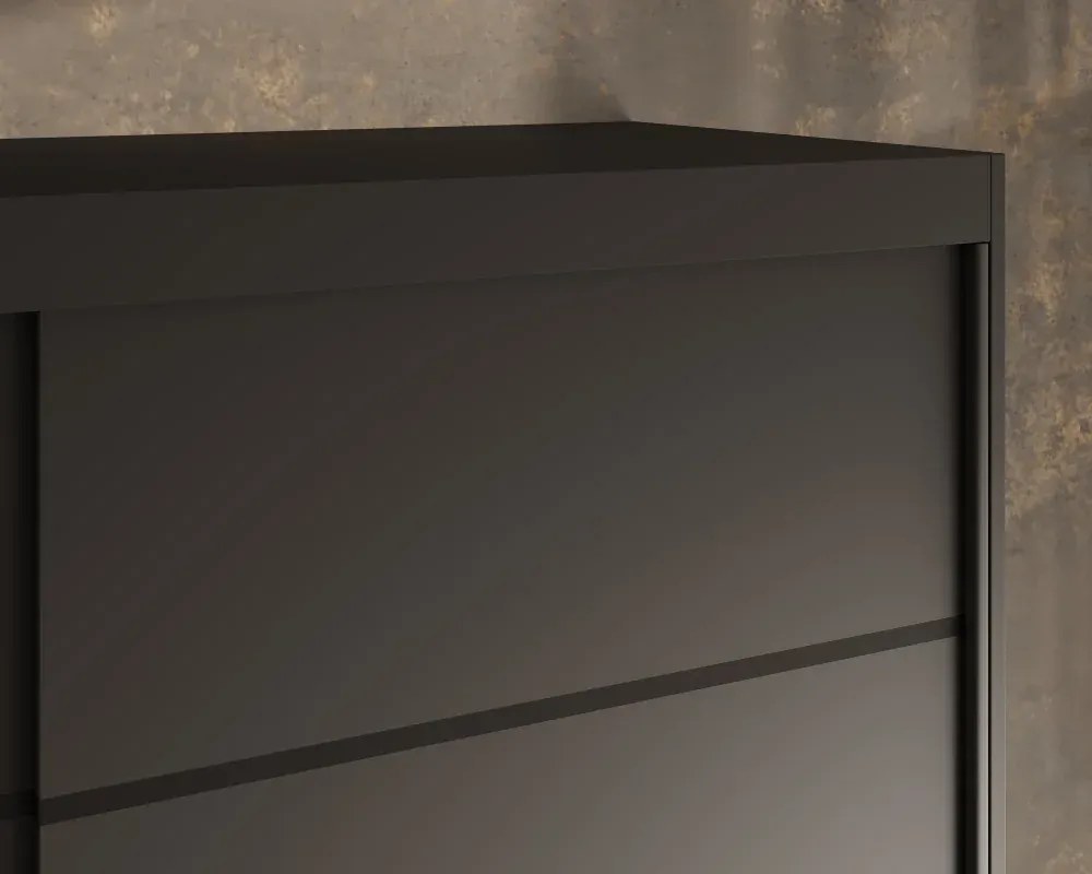 Posuvná skříň Cardi 150 černá