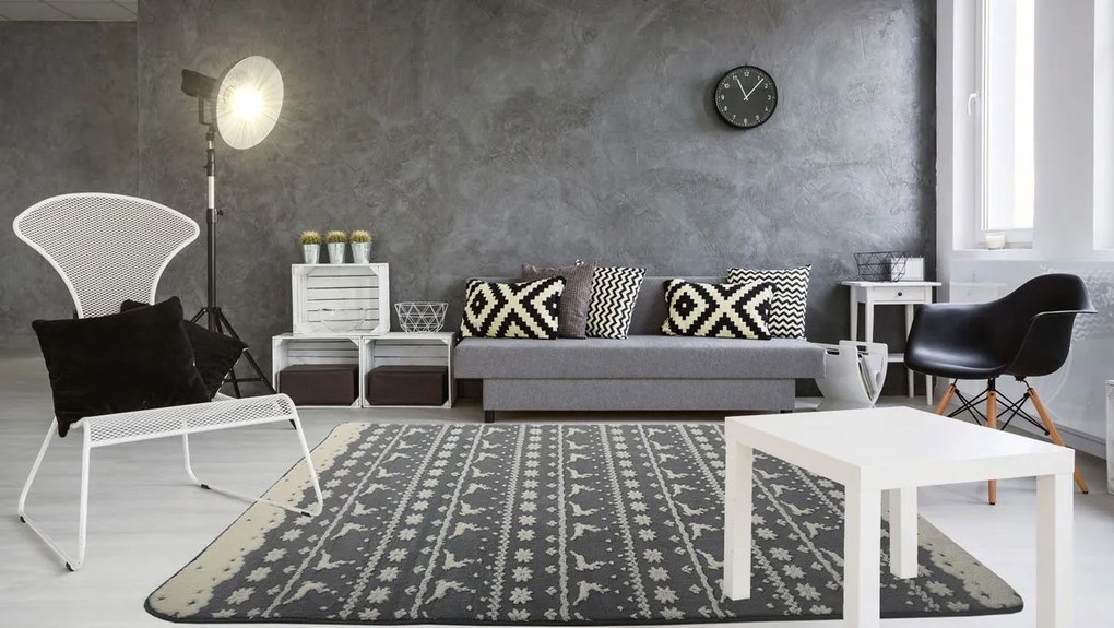Tutumi Plyšový koberec Clover Bergen Grey Rozměr (cm): 140 x 200