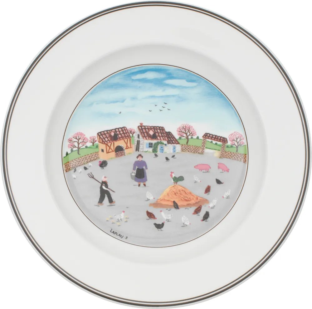 Villeroy&Boch Villeroy & Boch Design Naif hluboký talíř Slepičí dvorek, 22,1 cm, 310 ml