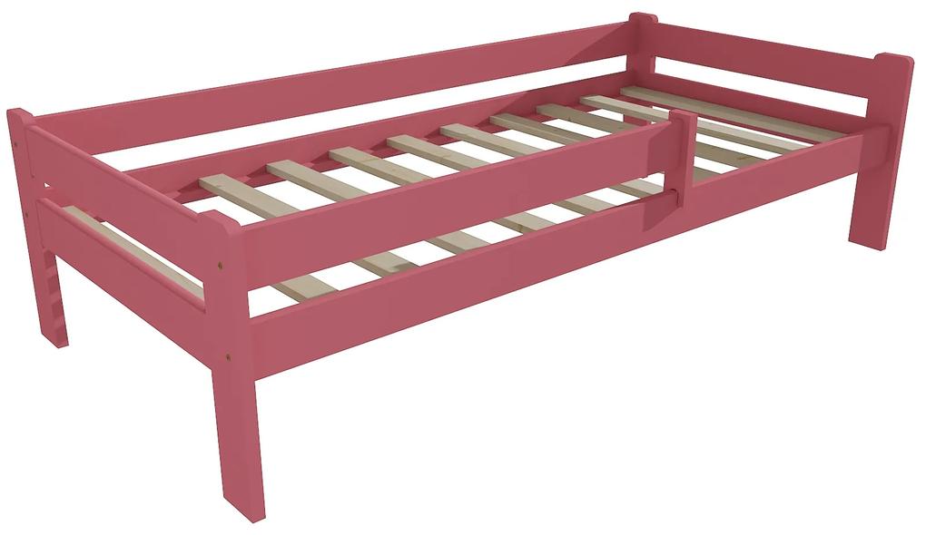 Vomaks Dětská postel DP 012 se zábranou Rozměr: 80 x 180 cm, Barva: bezbarvý lak