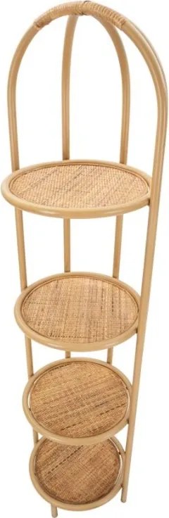 Designová knihovna Gennipha 40 cm hnědá