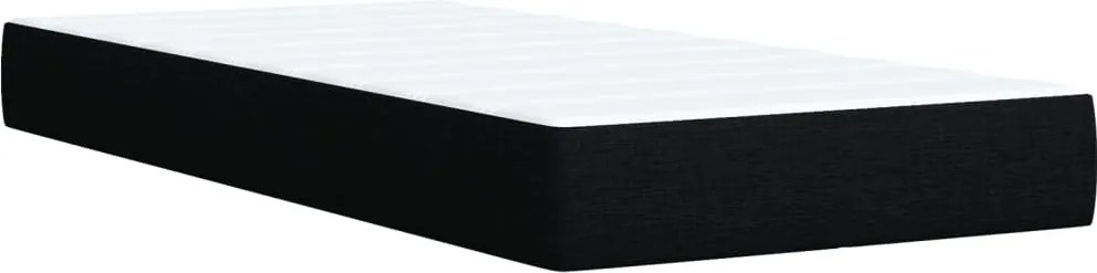 Box spring postel s matrací černá 90x190 cm textil 3285340