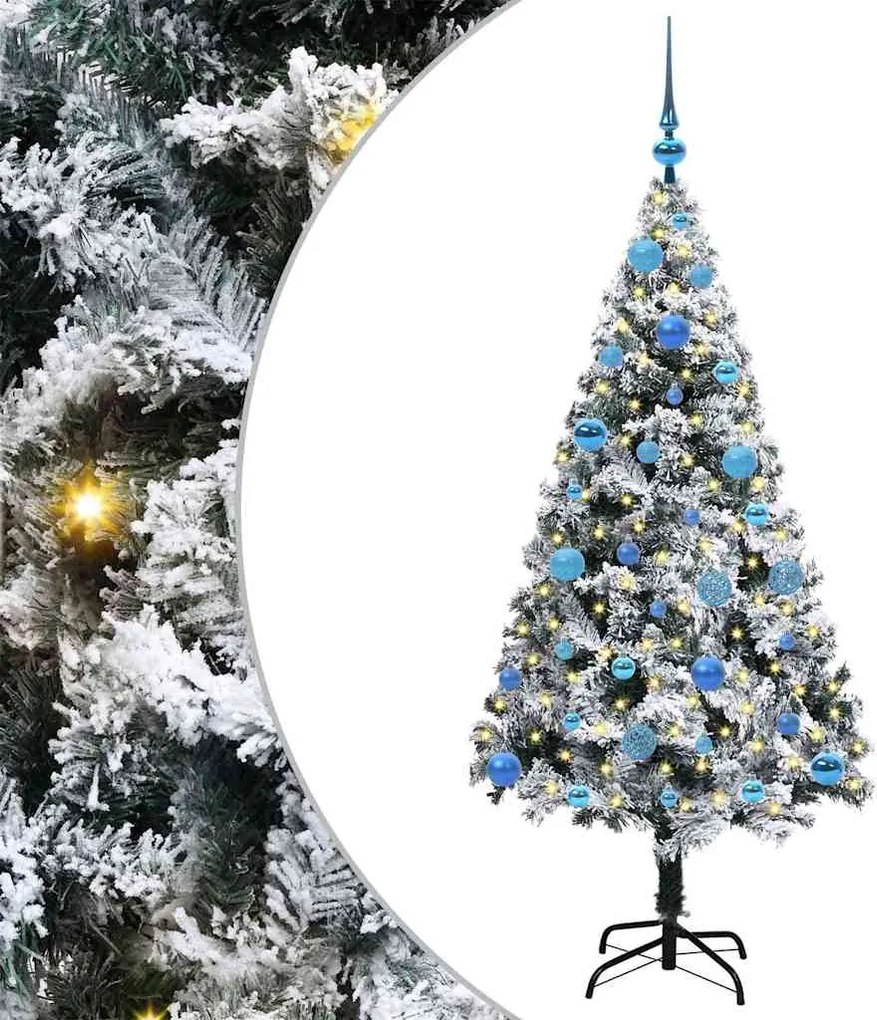 Umělý vánoční stromeček Bílá 150 cm PVC, ocel a plast 3396956