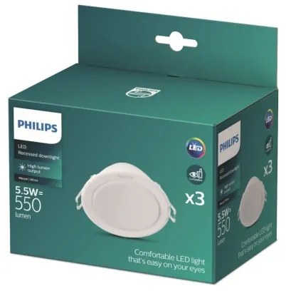 Philips - SADA 3x LED Podhledové svítidlo MESON LED/5,5W/230V 4000K