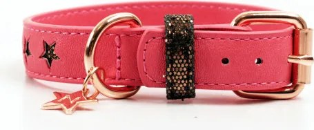 MILK&PEPPER Milkandpepper Obojek pro pro psy Stella Fuchsia Velikost: 35x2 cm
