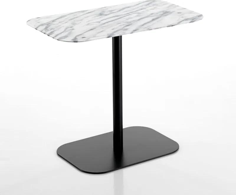 Tomasucci Odkládací stolek IMPERIAL 45x50x30cm,  černo-mramorový