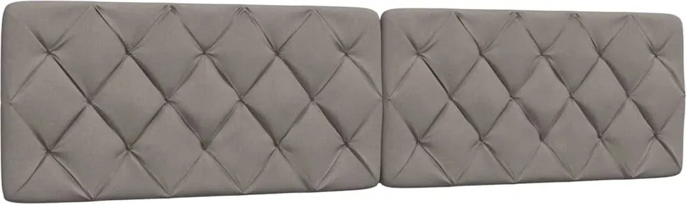 Rám postele bez matrace taupe 200 x 200 cm textil 3310626