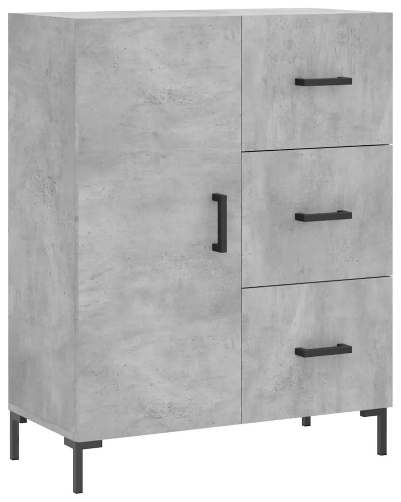 Skříň highboard betonově šedá 69,5x34x180 cm kompozitní dřevo - Default Title