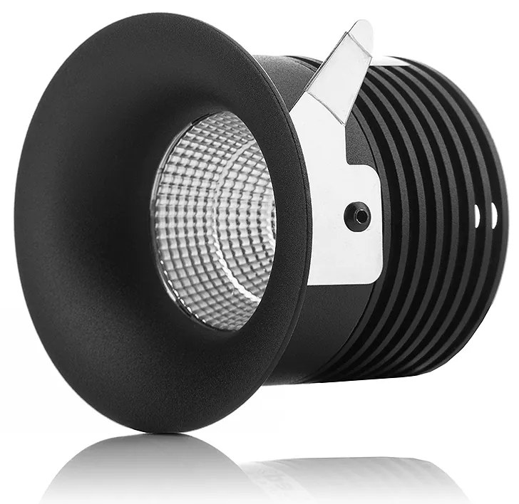 Zápustné LED2 bodové svítidlo SPOT II IP44 CRI90 stmívatelné Varianta: SPOT II C, Ø 82 mm, černá, 9 W, 735 lm, 3CCT, TRIAC
