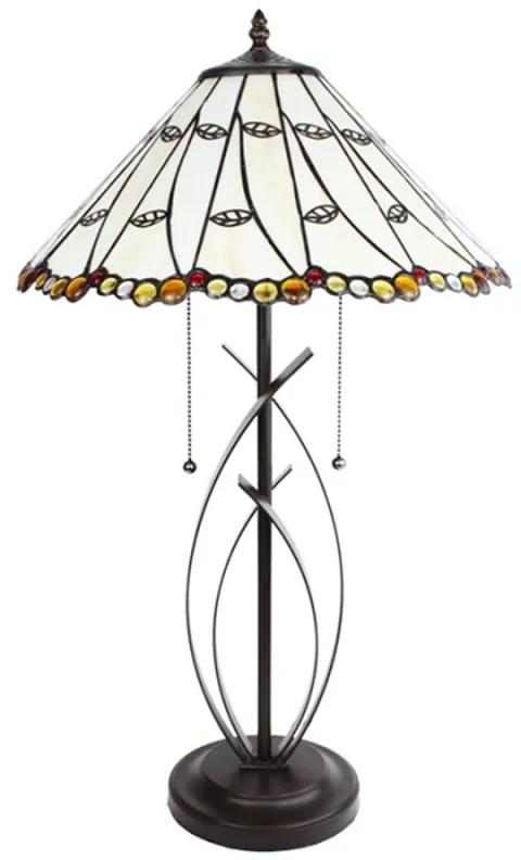 Stolní lampa Tiffany Aleida – 41x68 cm