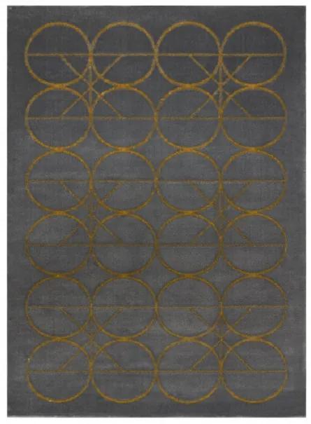 Dywany Łuszczów Kusový koberec Emerald 1010 grey and gold Rozměry koberců: 140x190
