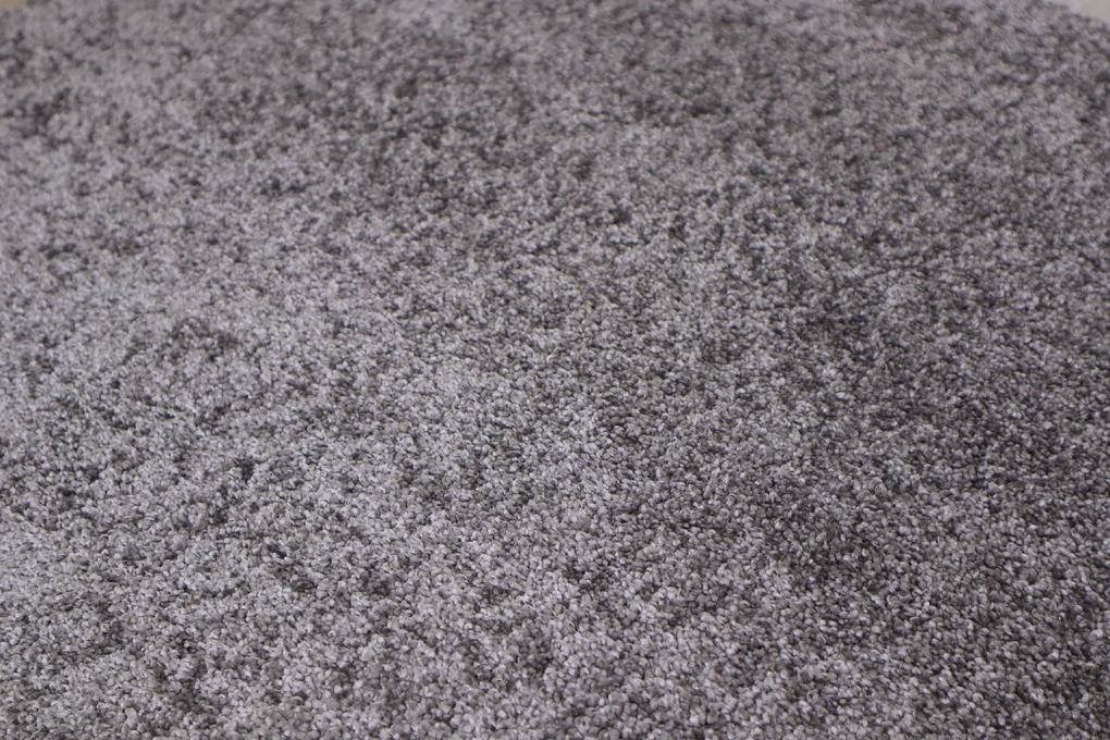 Vopi koberce Kusový koberec Capri šedý kruh - 67x67 (průměr) kruh cm