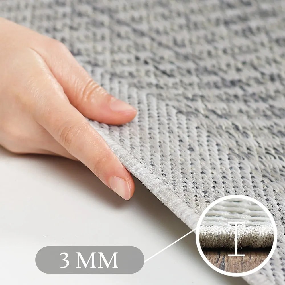 Šedý vnitřní a venkovní koberec 240x340 cm Giza 1410 – Ayyildiz Carpets
