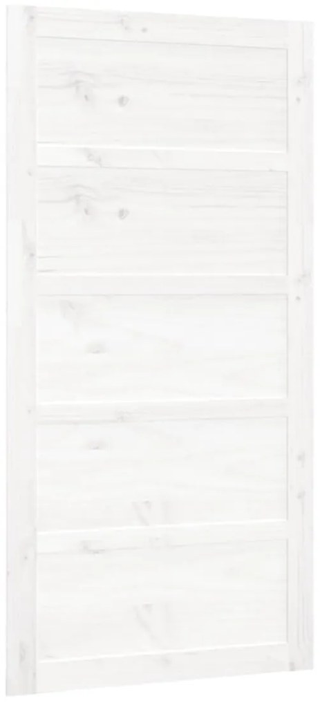 vidaXL Posuvné dveře bílé 100x1,8x204,5cm masivní borové dřevo