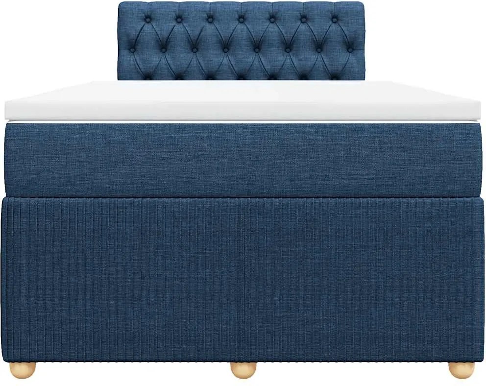 Box spring postel s matrací černá 120x190 cm textil 3289708