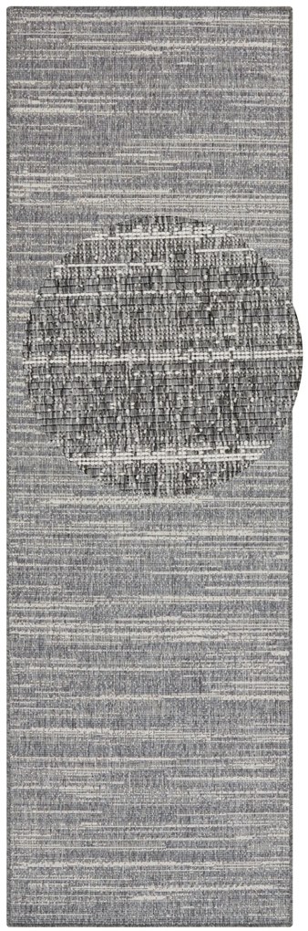 ELLE Decoration, Kusový koberec Gemini 105543 Silver z kolekce Elle – na ven i na doma, 120x170, šedá, chodba / předsíň