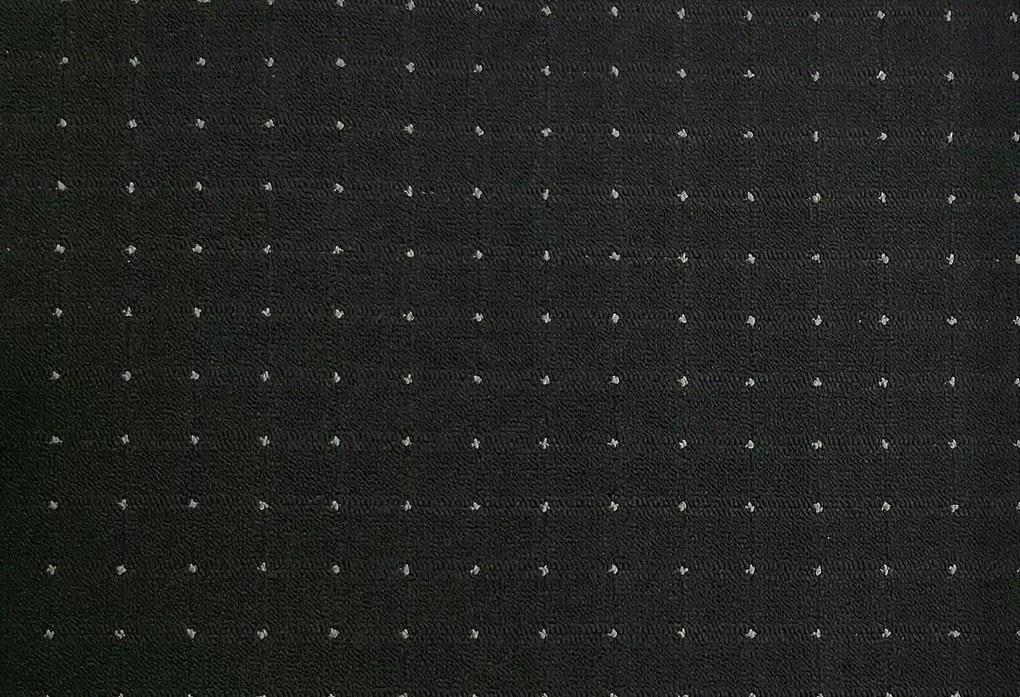 Condor Carpets, Běhoun na míru Udinese antracit, šíře 40 cm, černá, chodba / předsíň