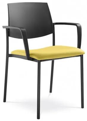 LD seating Konferenční židle SEANCE ART 190,BR s područkami Barva kostry černá kostra GALERIE - Čalounění LD seating LÁTKY 1 / DINO, ERA, ONE 2021