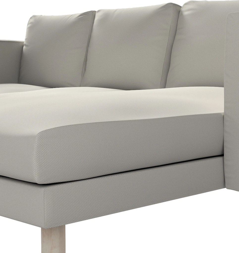 Potah na pohovku IKEA Norsborg 3-místná se šezlongem barva šedá látka pletený vzor