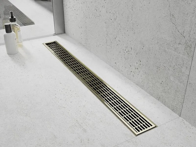Mexen Flat M33 liniový odtok 100 cm, zlatý - 1533100-15
