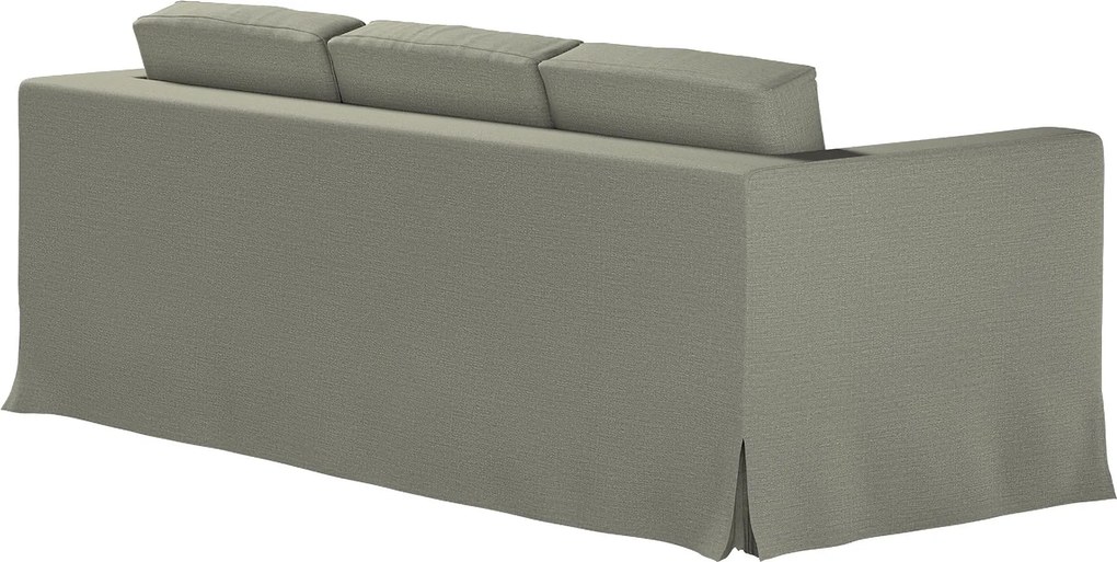 Potah na pohovku IKEA Karlanda 3-místná nerozkládací, dlouhý barva šedá látka pletený vzor