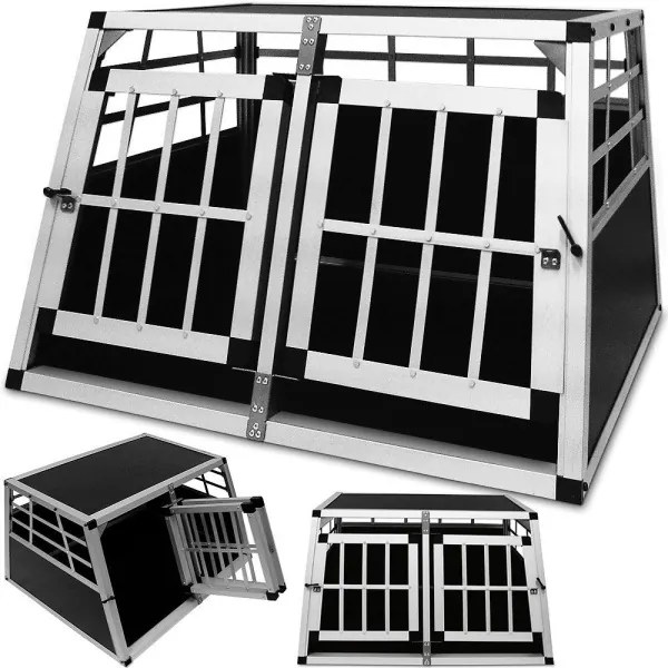 DEU874 cestovní box, přepravka pro psa L 89x69x50cm přepážka