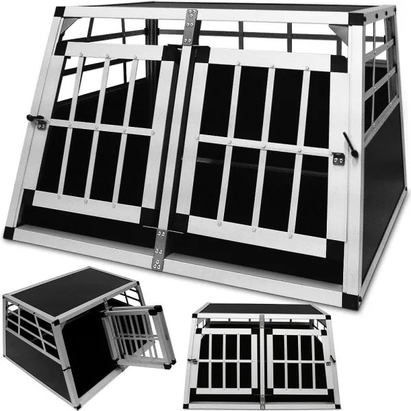DEU874 cestovní box, přepravka pro psa L 89x69x50cm přepážka