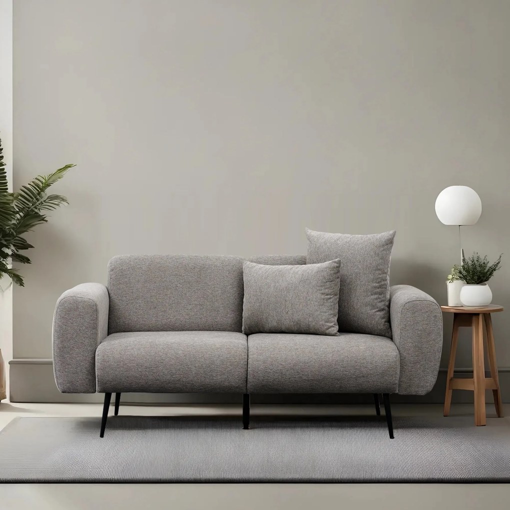Hanah Home Dvoumístná pohovka SIDE světle šedá