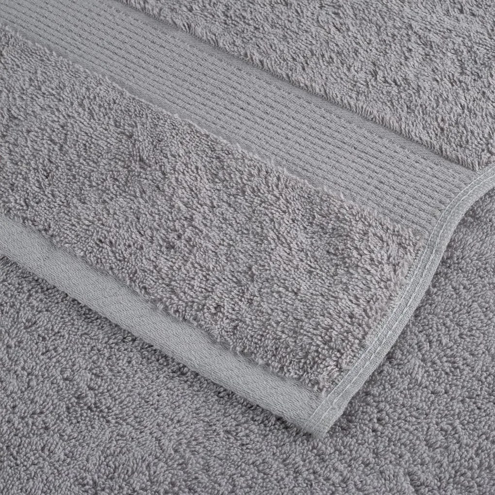 Prémiové ručníky SOLUND 4 ks šedé 100x200 cm 600 g/m² 137318