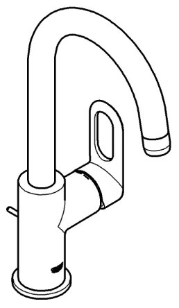 GROHE 23091000 - Umyvadlová baterie BAULOOP 310 mm lesklý chrom