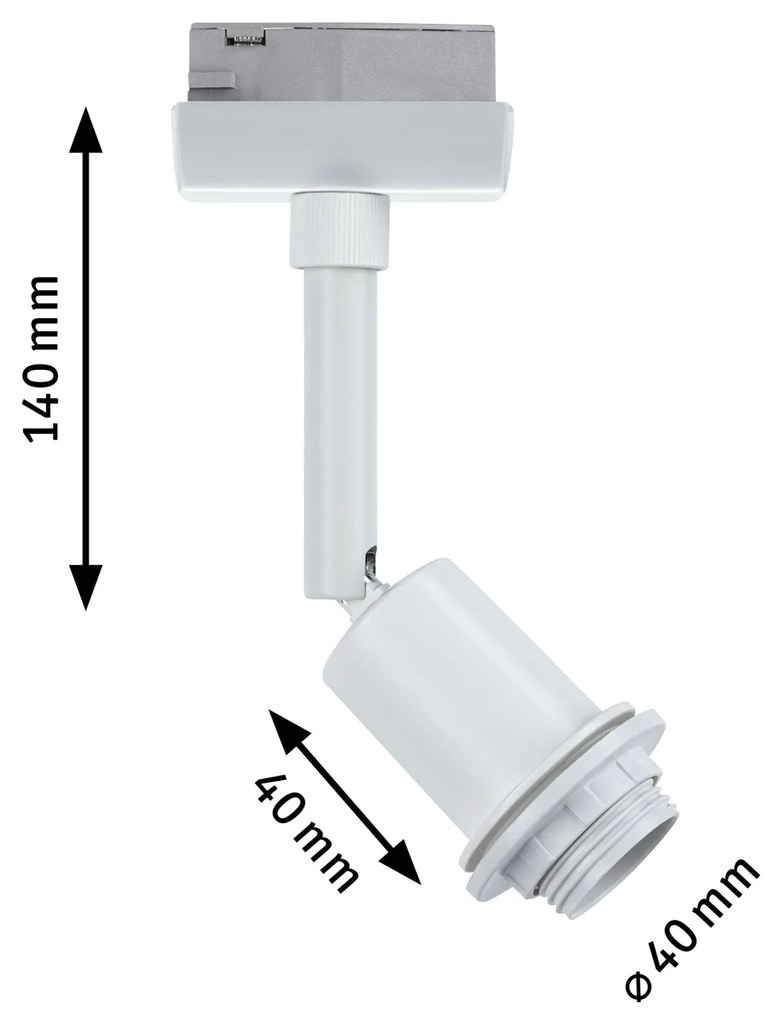 Paulmann 96970 DecoSystems spot, spot pro Urail systém, 1x20W E14, matná bílá