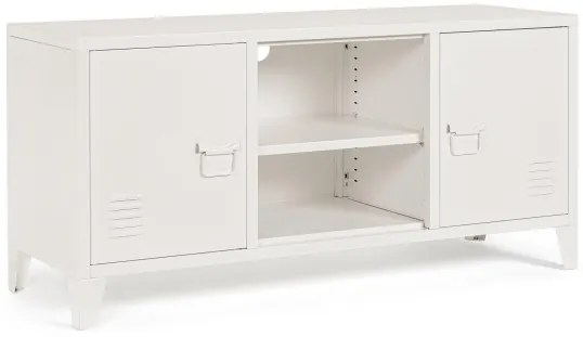 BIZZOTTO Kovový TV stolek CAMBRIDGE bílý 0747385