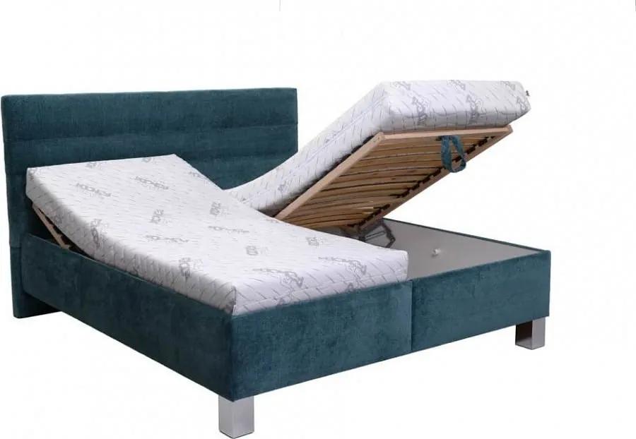 Pohoda Čalouněná postel WENDY s úložným prostorem a volně loženou matrací | Látka: Afro 7,Šířka matrace: 180 cm