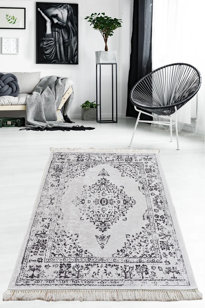Conceptum Hypnose Kusový koberec Loris Djt - Grey, Vícebarevná, 80 x 120 cm