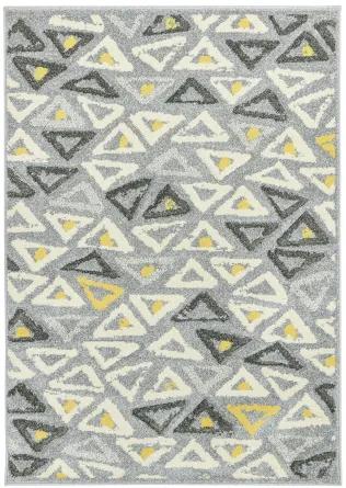 Koberce Breno Kusový koberec PORTLAND 54/RT4E, Šedá, Vícebarevné, 120 x 170 cm