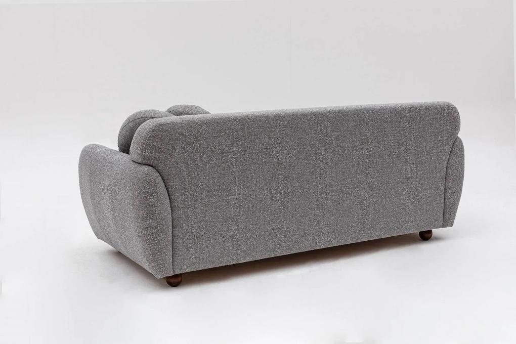 Designová 3-místná sedačka Jamiya 223 cm světle šedá