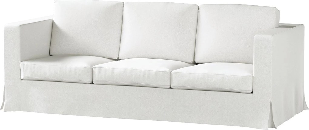 Potah na pohovku IKEA Karlanda 3-místná nerozkládací, dlouhý barva krémová látka pletený vzor
