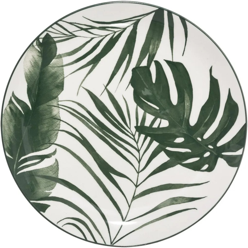 Porcelánový dezertní talíř Leafs, (fi) 19 cm, listy, sada 6ks
